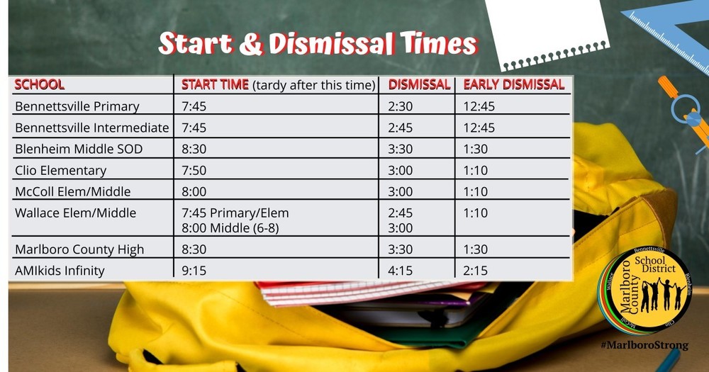 Early Dismissal times | Clio Elementary School