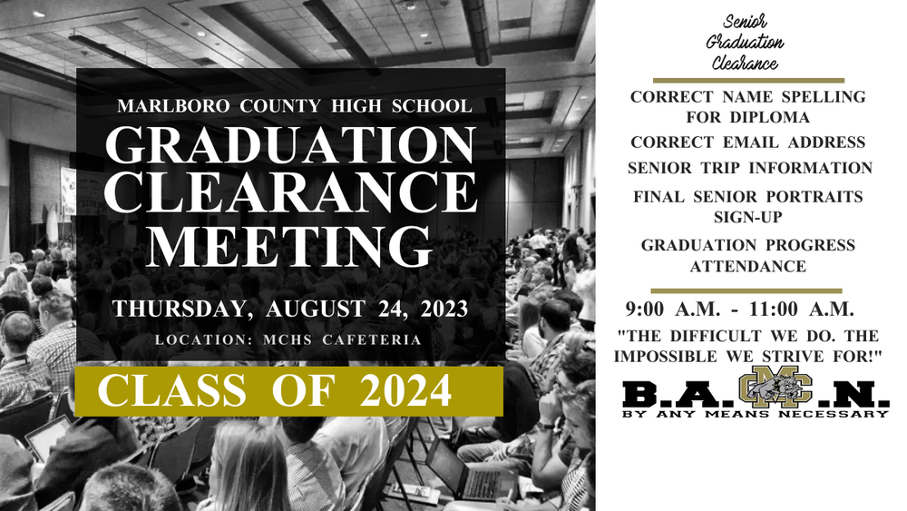 Graduation Clearance | Marlboro County High School