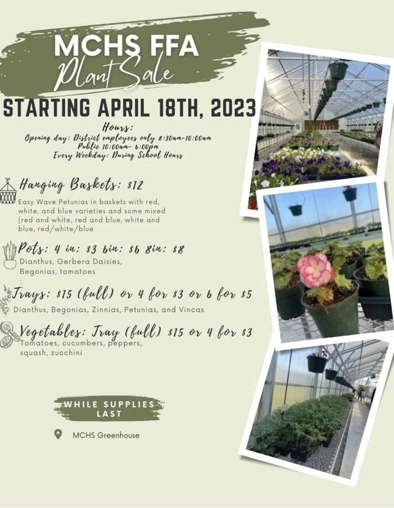 MCHS FFA PLANT SALE | Marlboro County High School